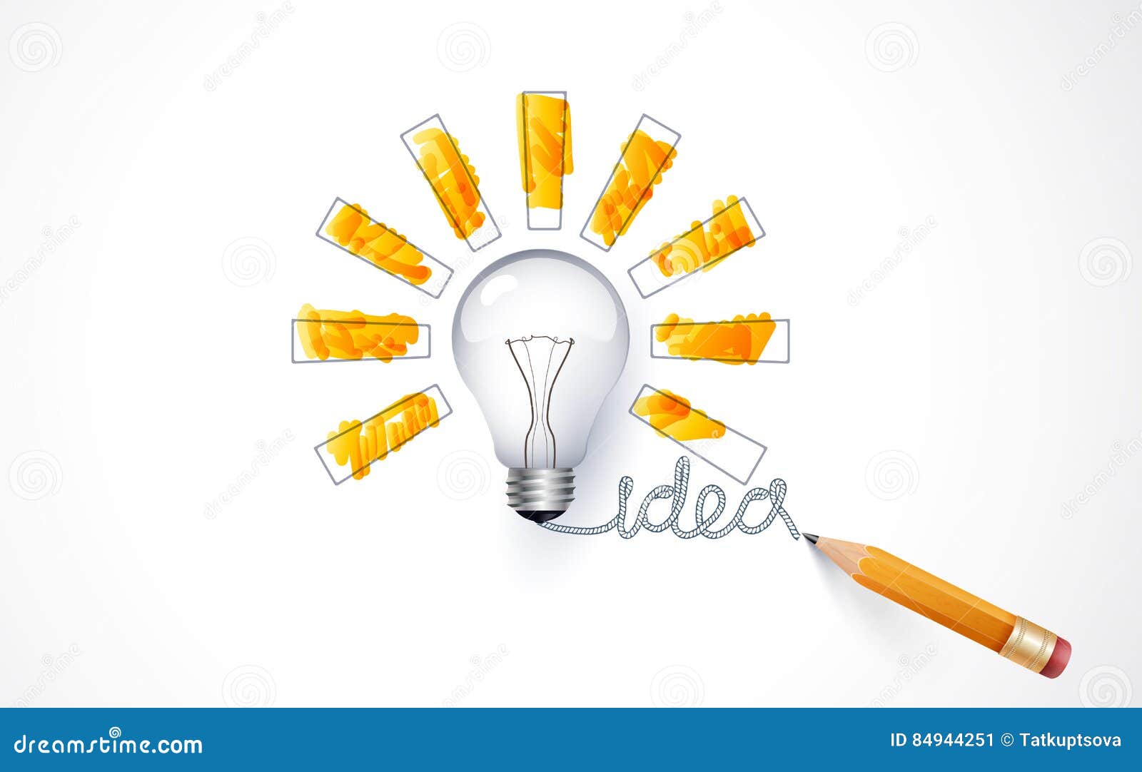 Idea. Design of Progress Bar, Loading Creativity Stock Vector ...