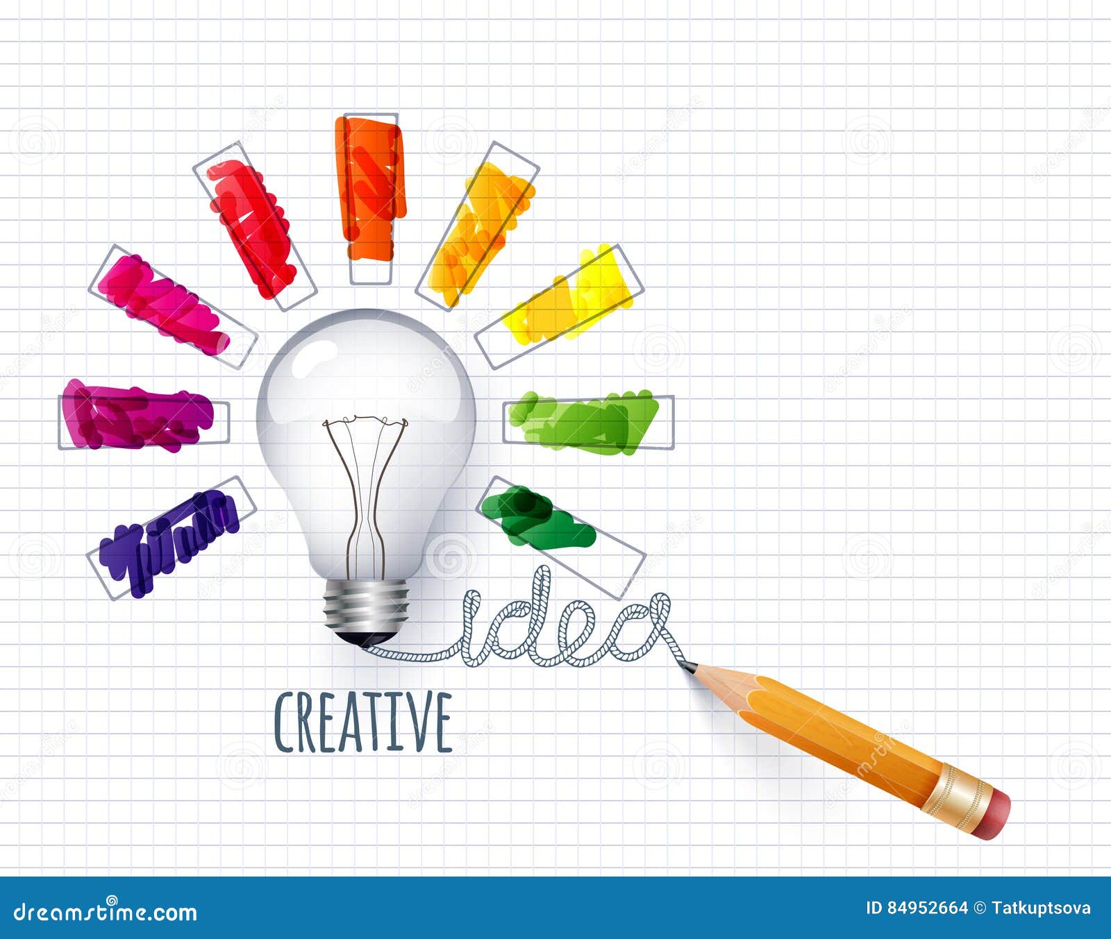 Idea. Design of Progress Bar, Loading Creativity Stock Vector ...