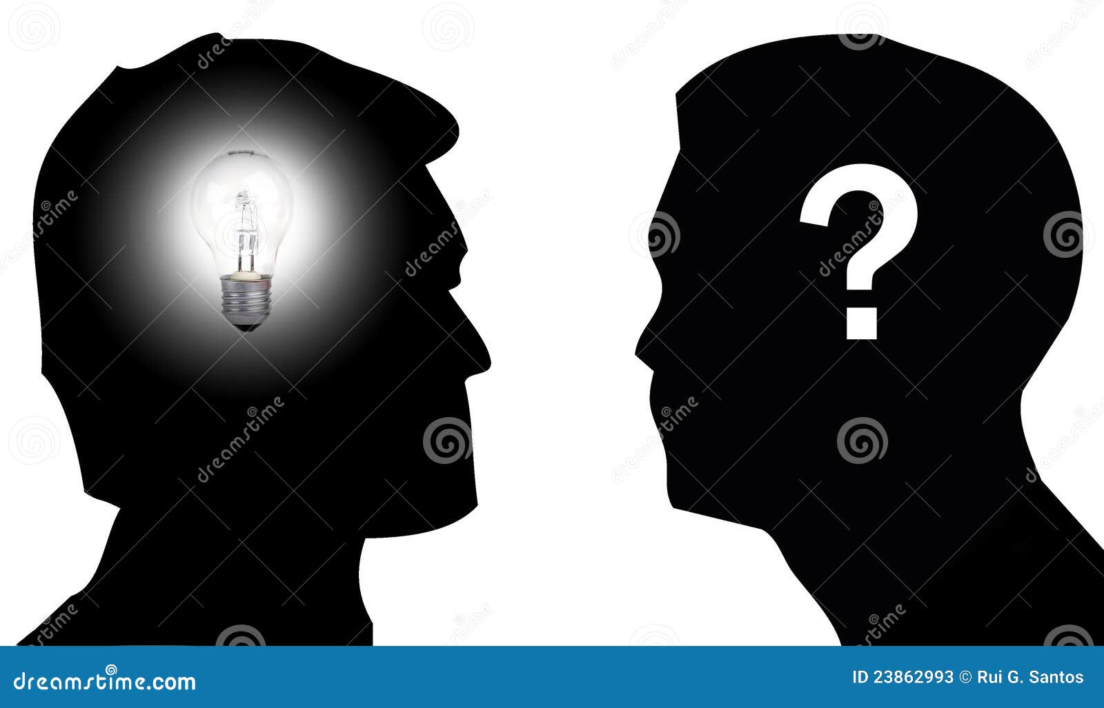 Idea and Doubt stock illustration. Illustration of help - 23862993