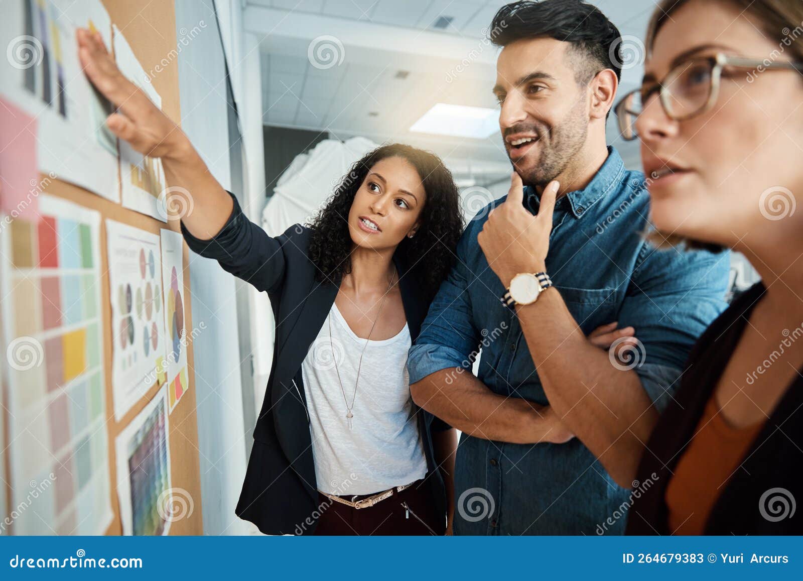 The Idea Driven Team. a Group of Colleagues Having a Brainstorming ...