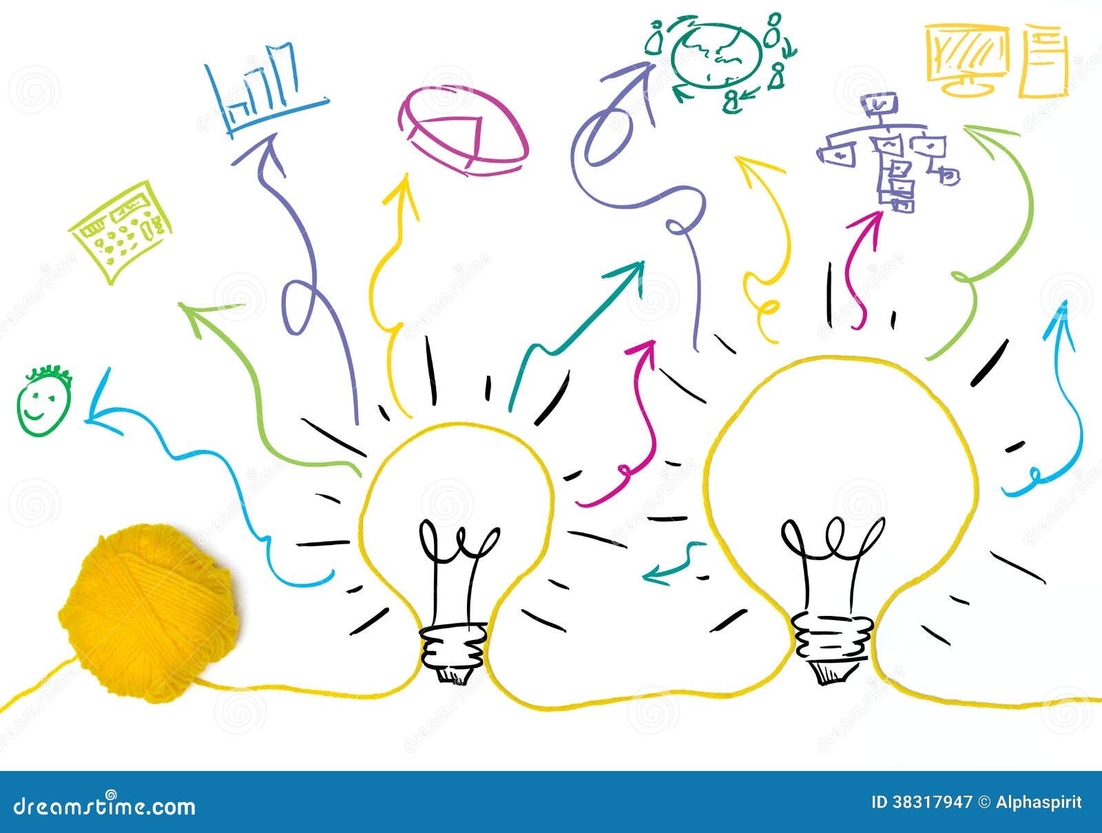 Idea E Concetto Dell'innovazione Immagine Stock - Immagine di isolato ...