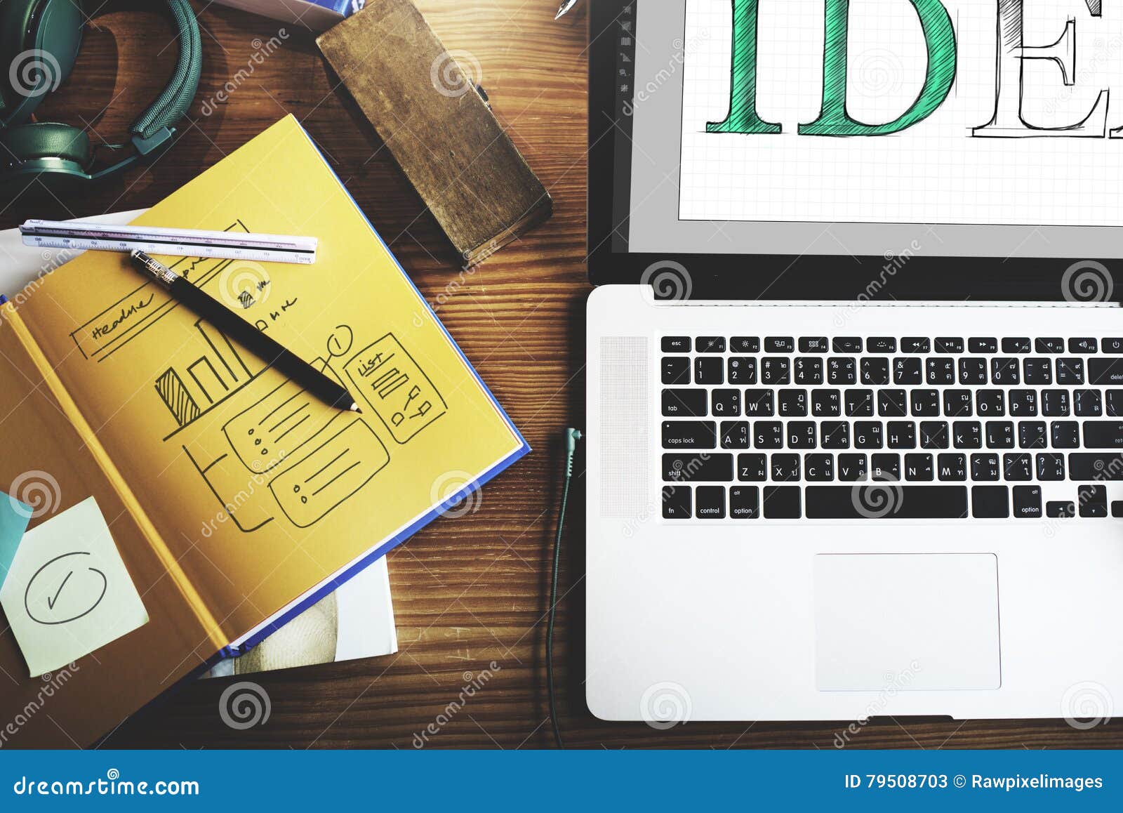 Idea Editing Program Application Interface Concept Stock Image - Image ...