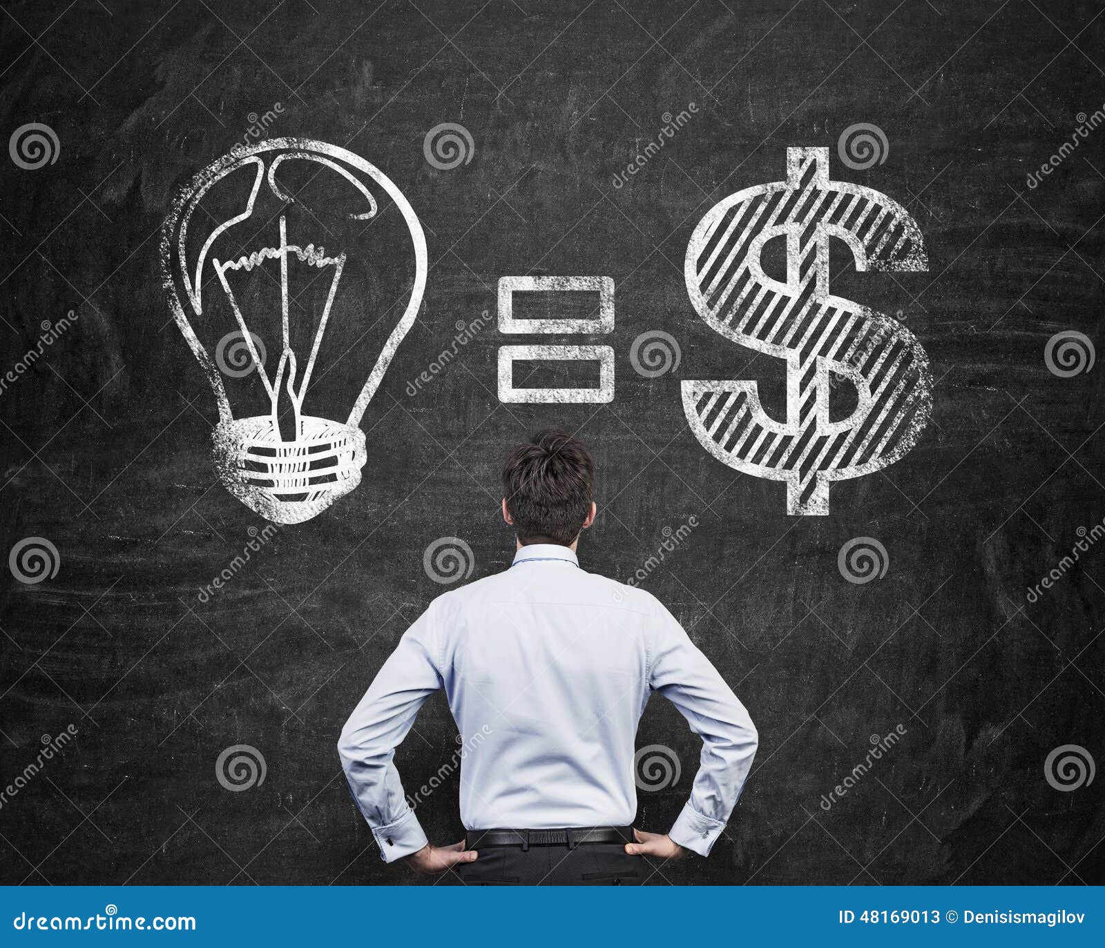 Idea equals money stock image. Image of money, banking - 48169013