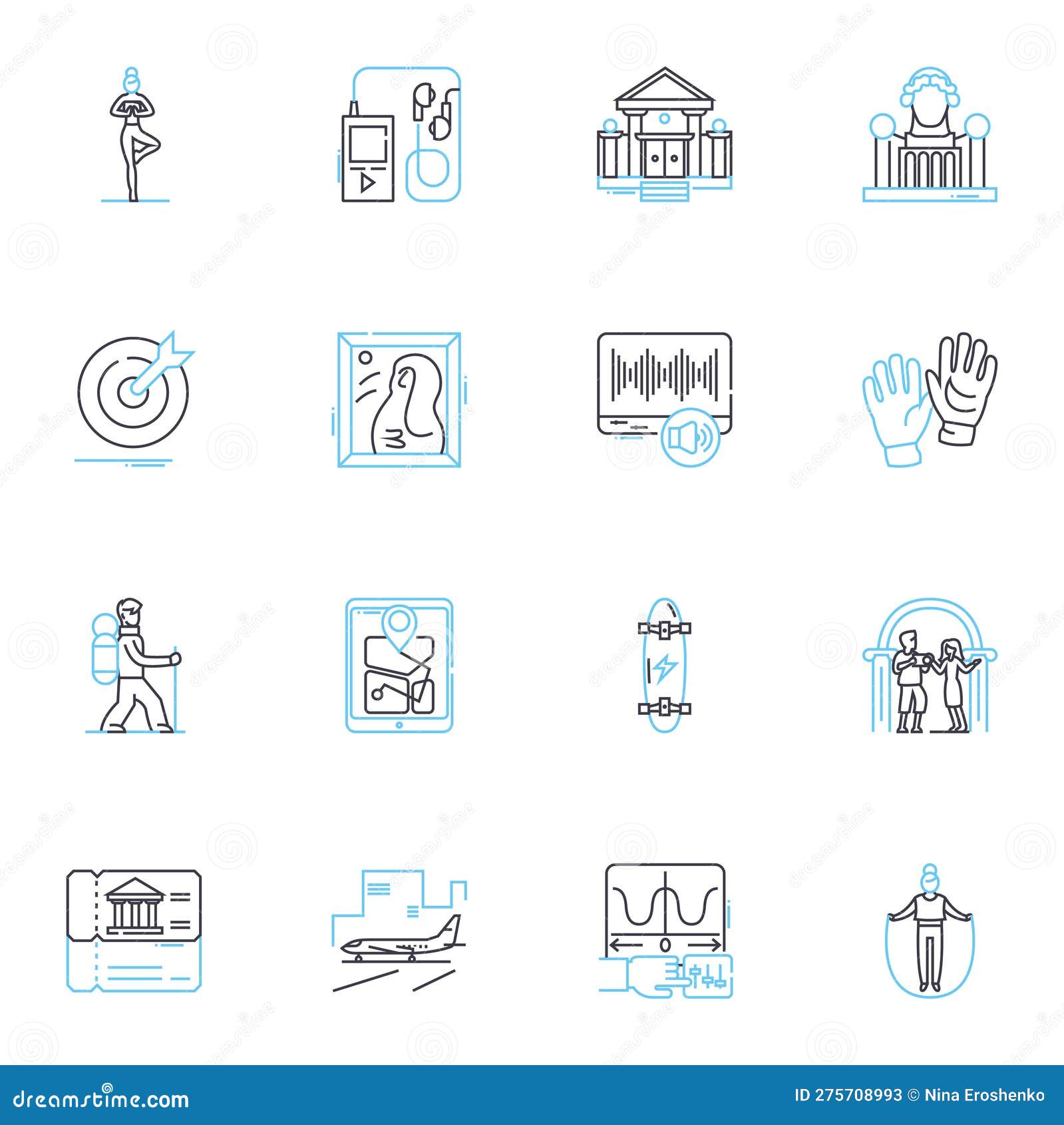 Idea Exchanges Linear Icons Set. Innovation, Collaboration ...