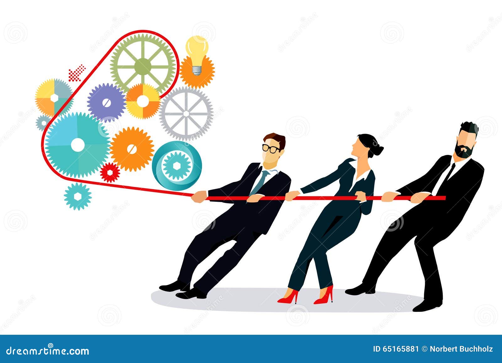 Idea generation stock vector. Illustration of professionals - 65165881