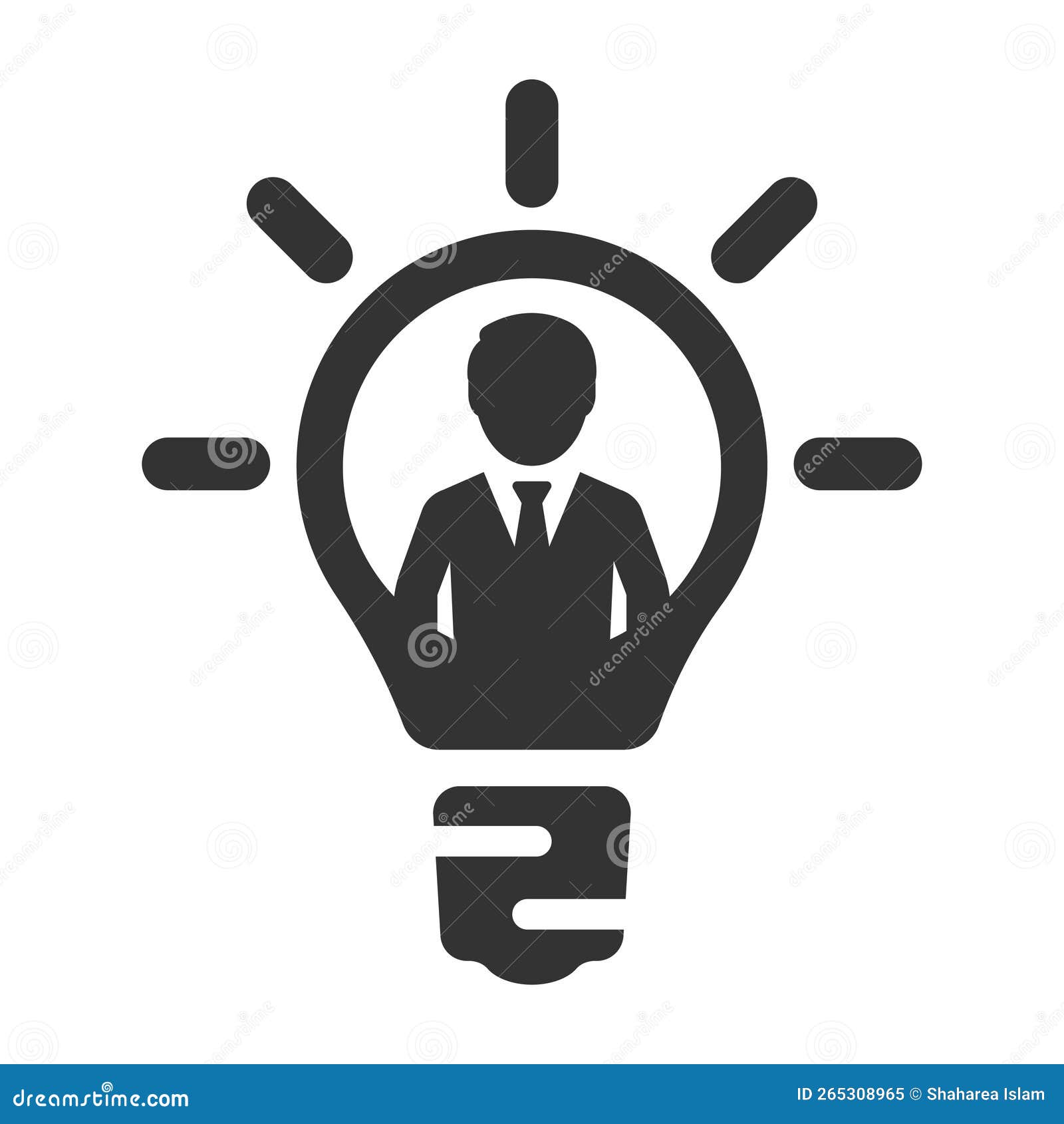 Idea generation icon stock vector. Illustration of generation - 265308965