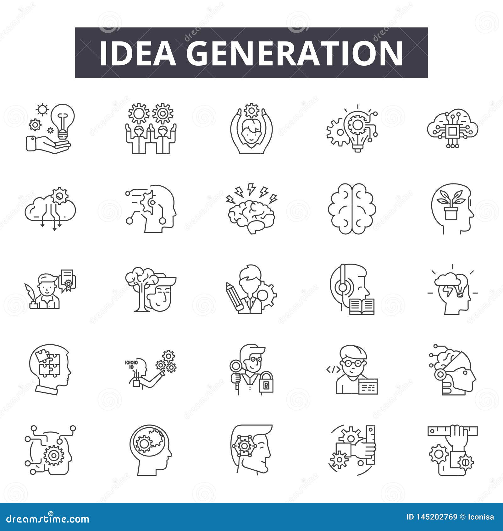 Generation Line Icons Collection. Millennials, Baby Boomers, Gen X ...