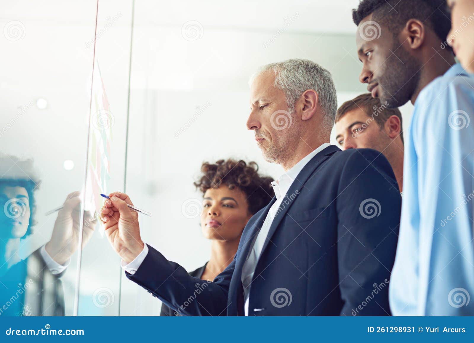 The Idea Generators. a Group of Colleagues Having a Brainstorming ...