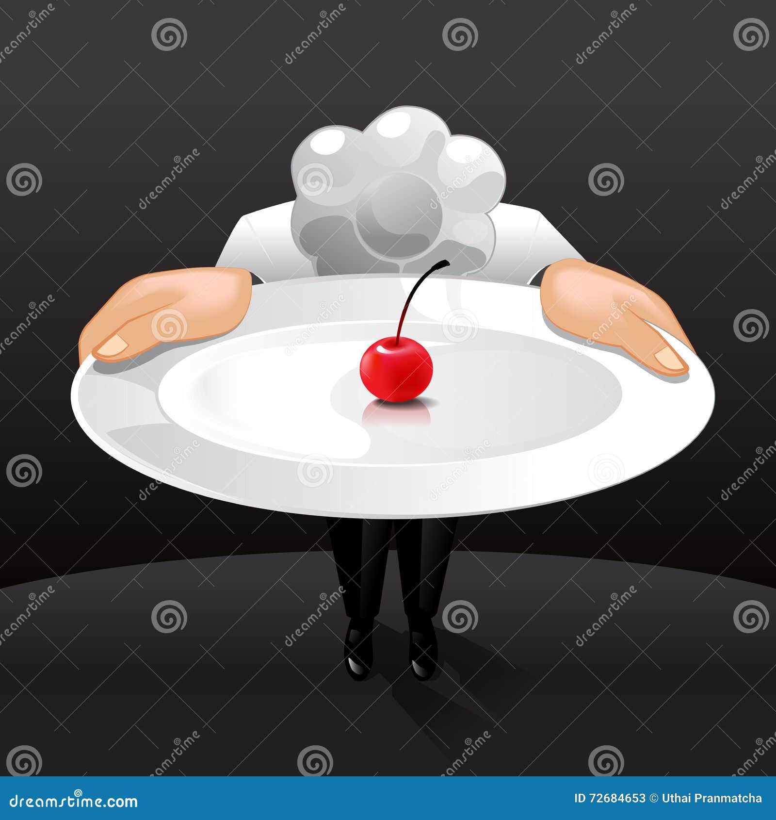 The Idea of Giving-fruit Giving Stock Vector - Illustration of formal ...
