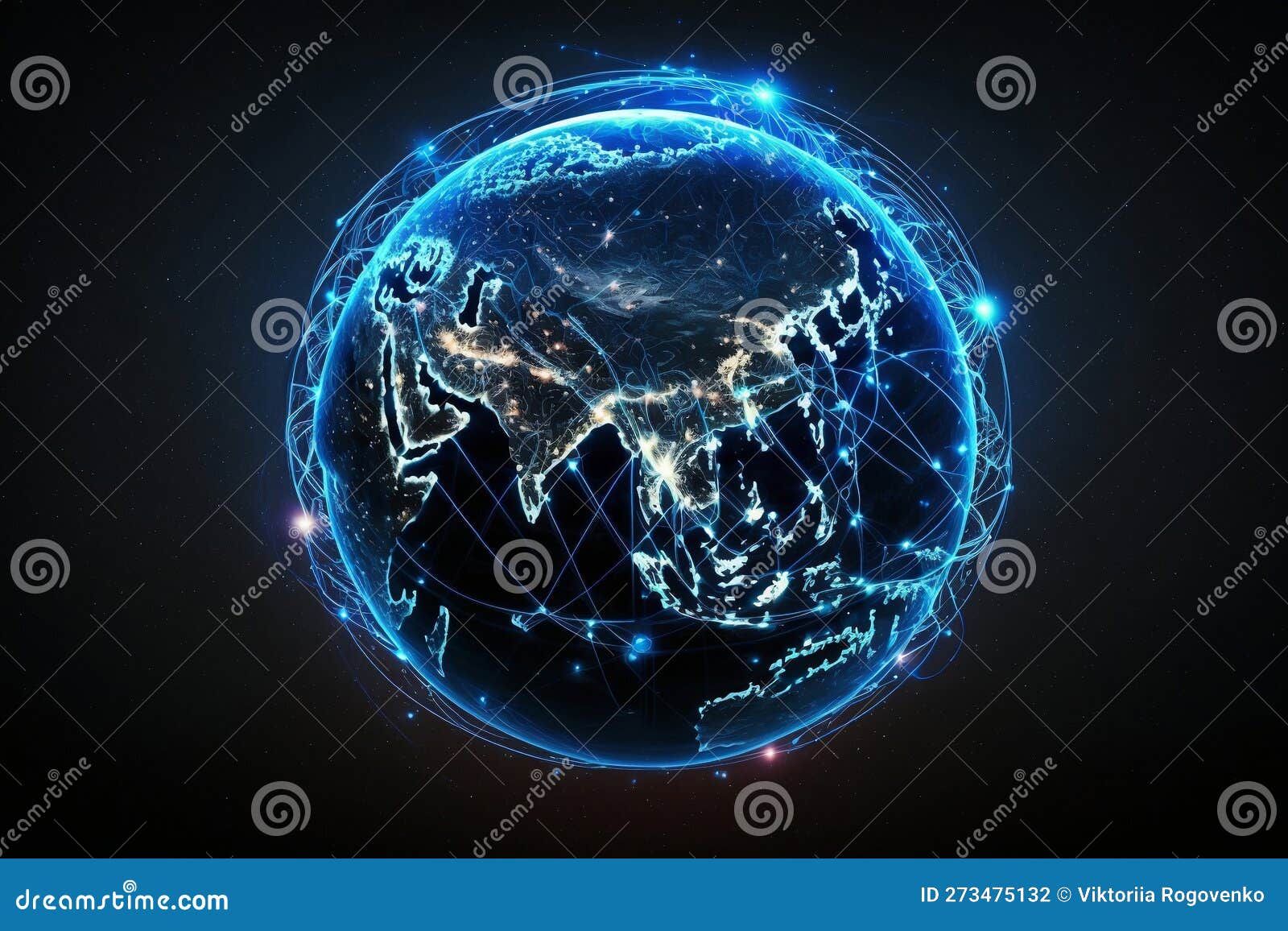 The Idea of Global Interconnectedness is Illustrated by a Network of ...