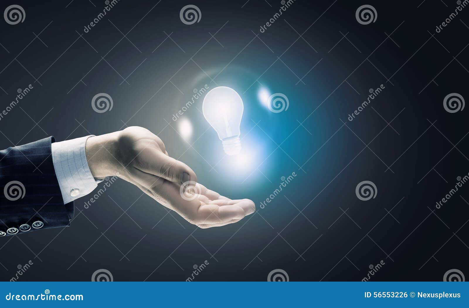 Idea in hand stock photo. Image of digital, hold, economic - 56553226