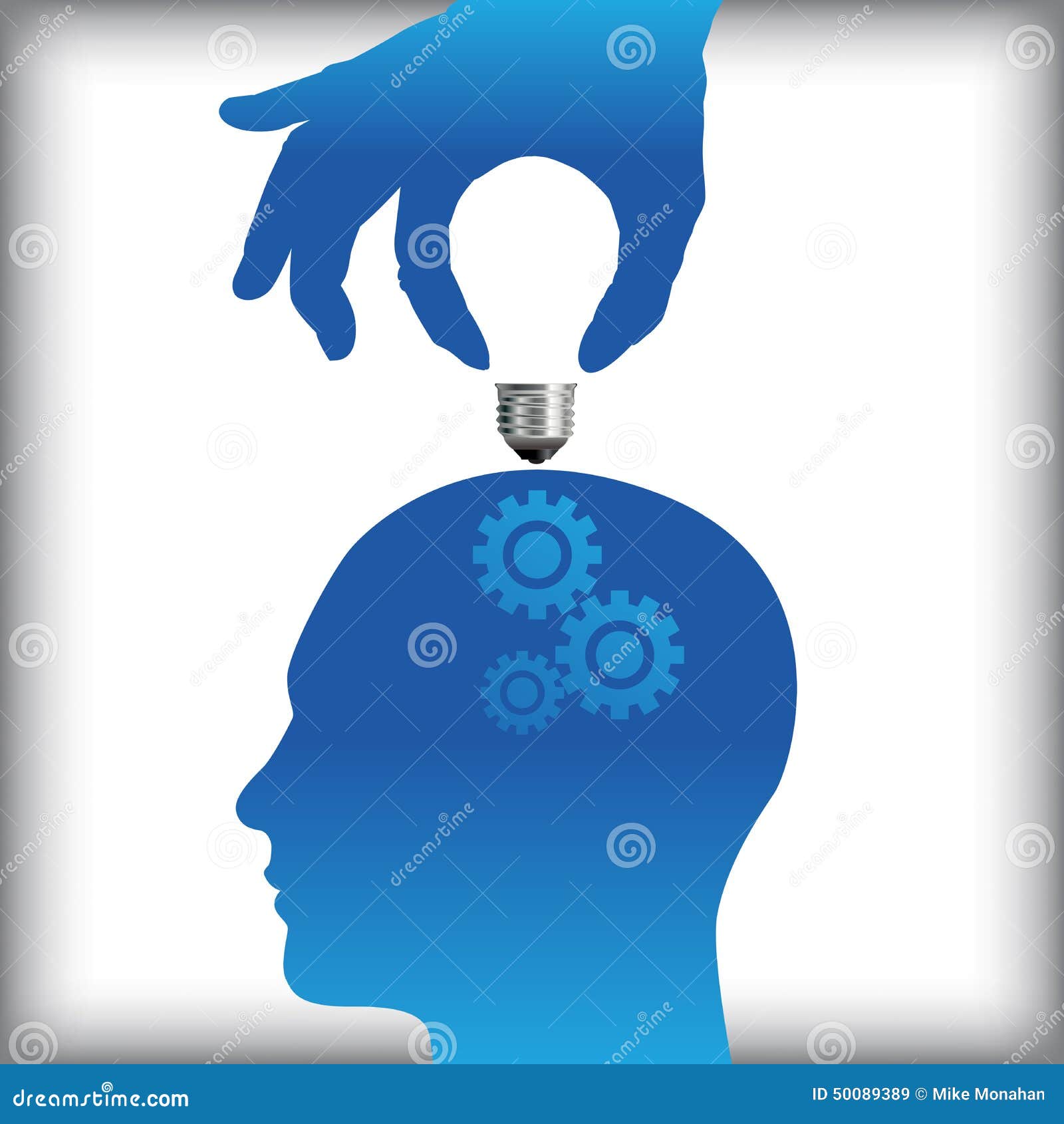 Idea from Human Thought Process Concept Stock Illustration ...