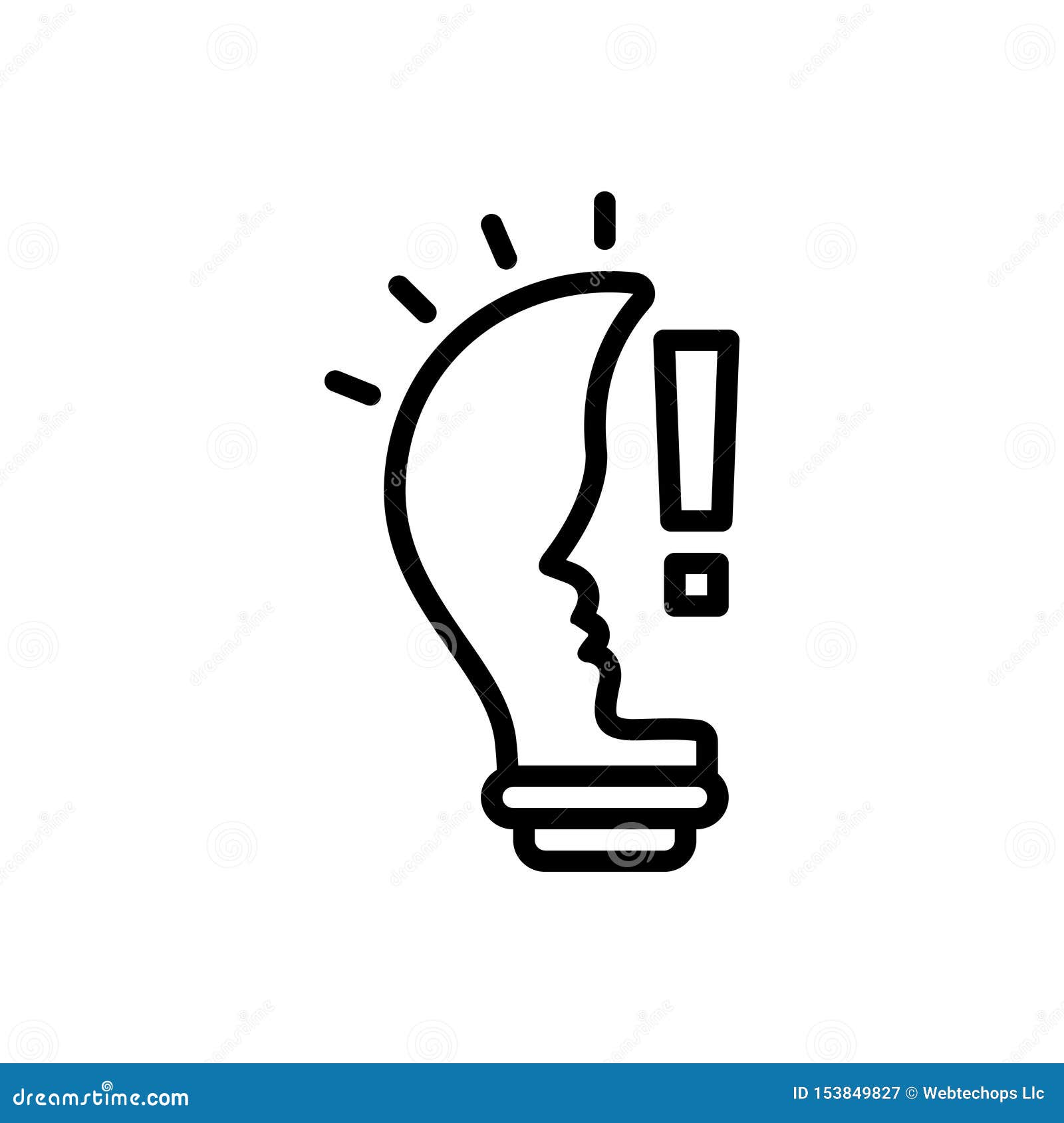 Black Line Icon for Idea, Belief and Conclusion Stock Vector ... Black Line Icon for Idea, Belief and Conclusion Stock Vector ...