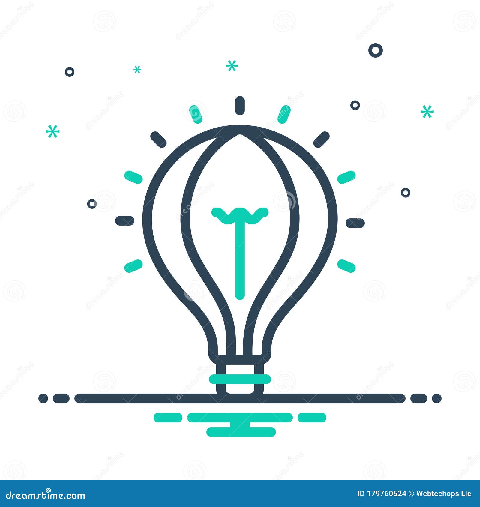 Mix Icon for Idea, Conclusion and Enterprising Stock Vector ...