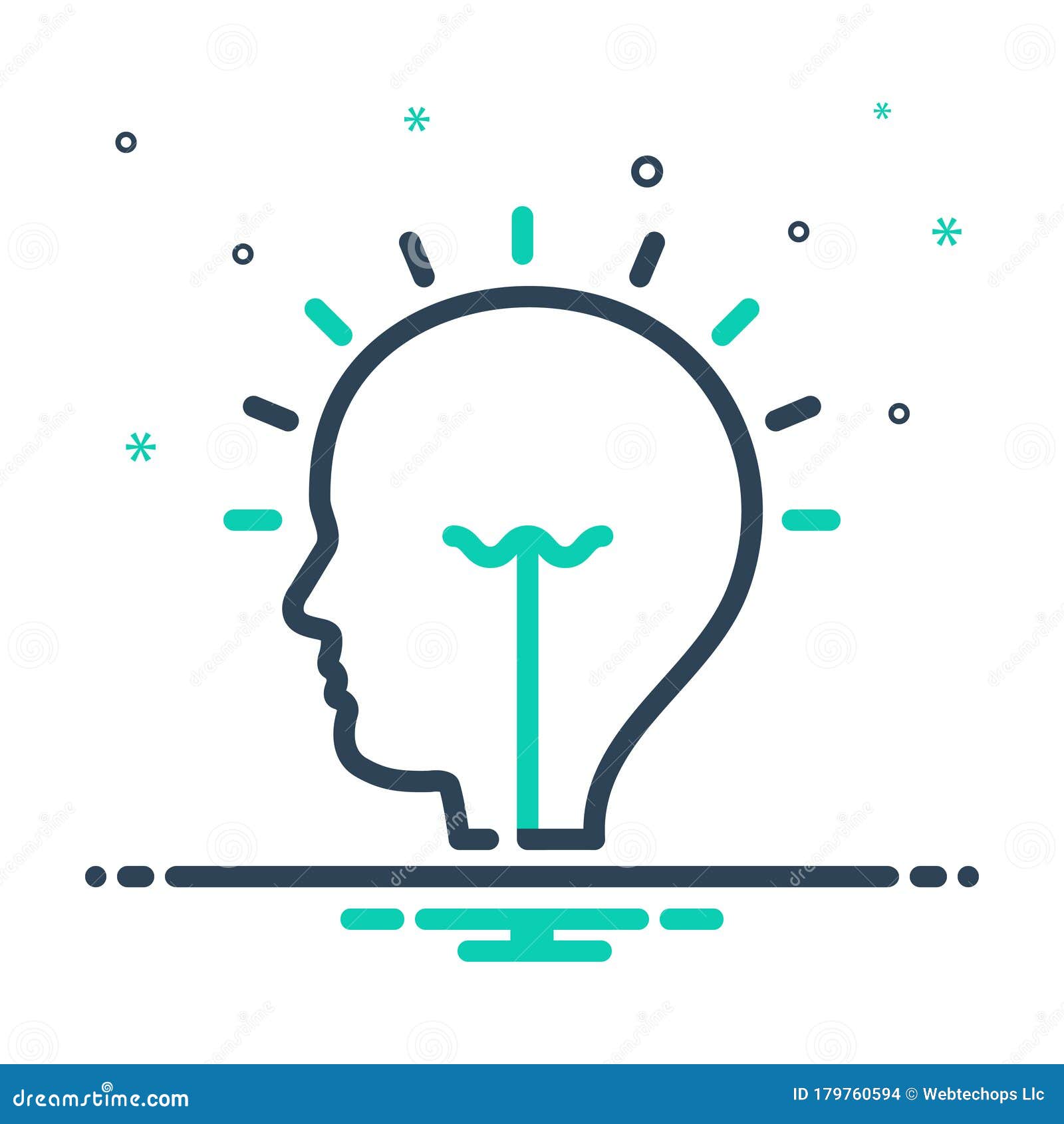 Mix Icon for Idea, Conclusion and Enterprising Stock Vector ...