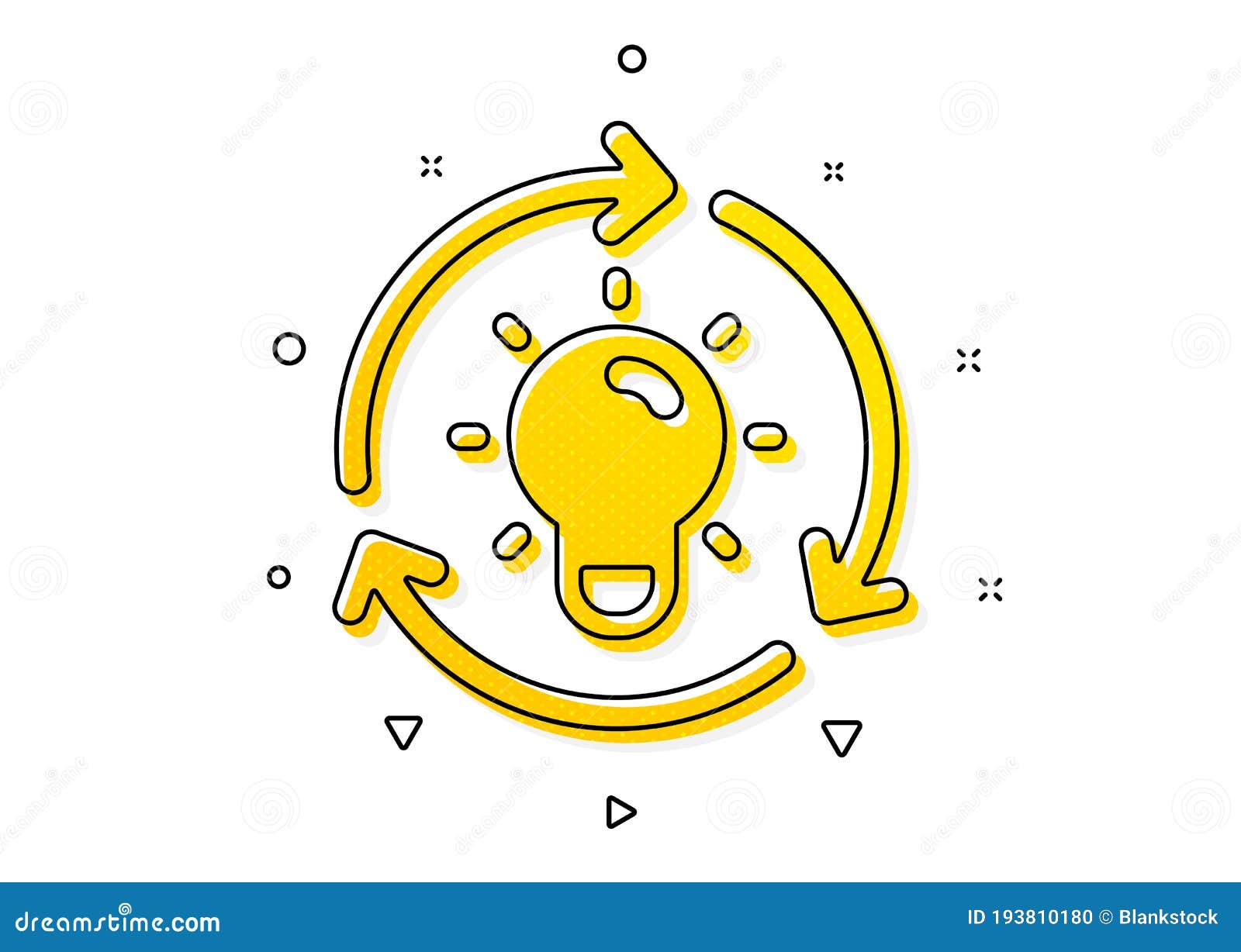Idea Icon. Lightbulb Sign. Core Value. Vector | CartoonDealer.com ...