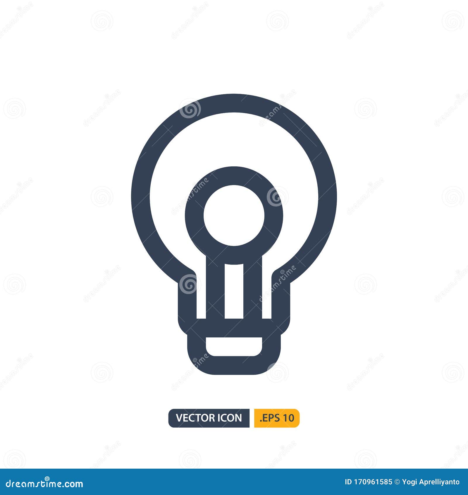 Idea Icon in Outline Style Isolated on White Background. for Your Web ...