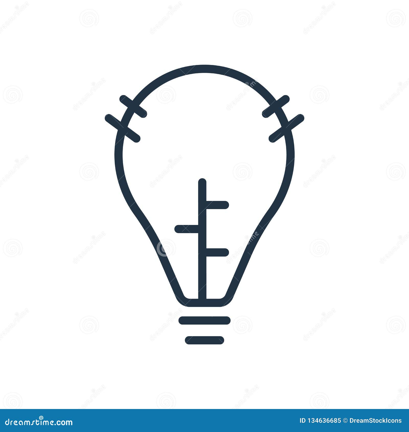 Idea Icon Vector Isolated on White Background, Idea Sign Stock Vector ...