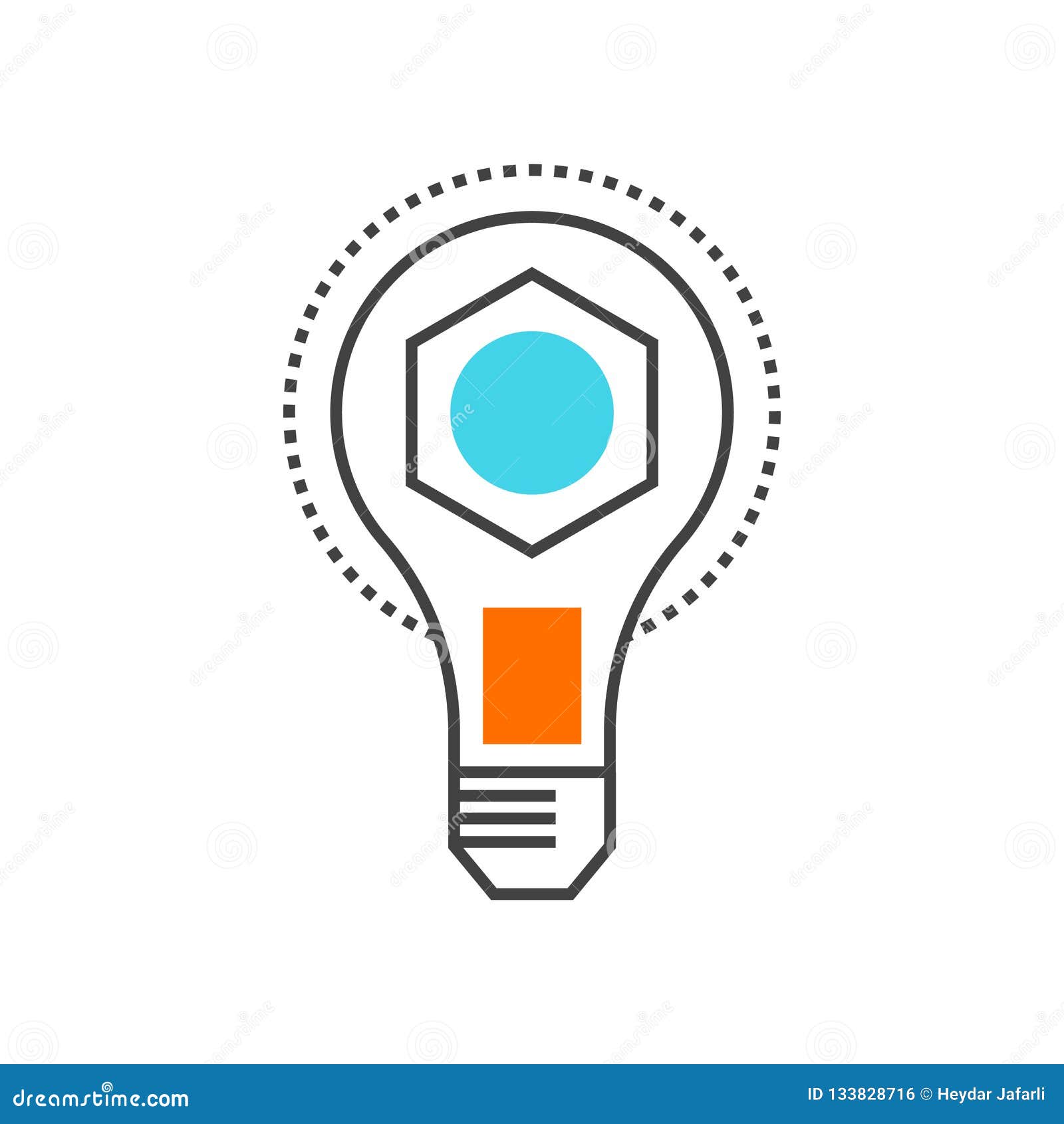 Idea Icon Vector Sign and Symbol Isolated on White Background, I Stock ...