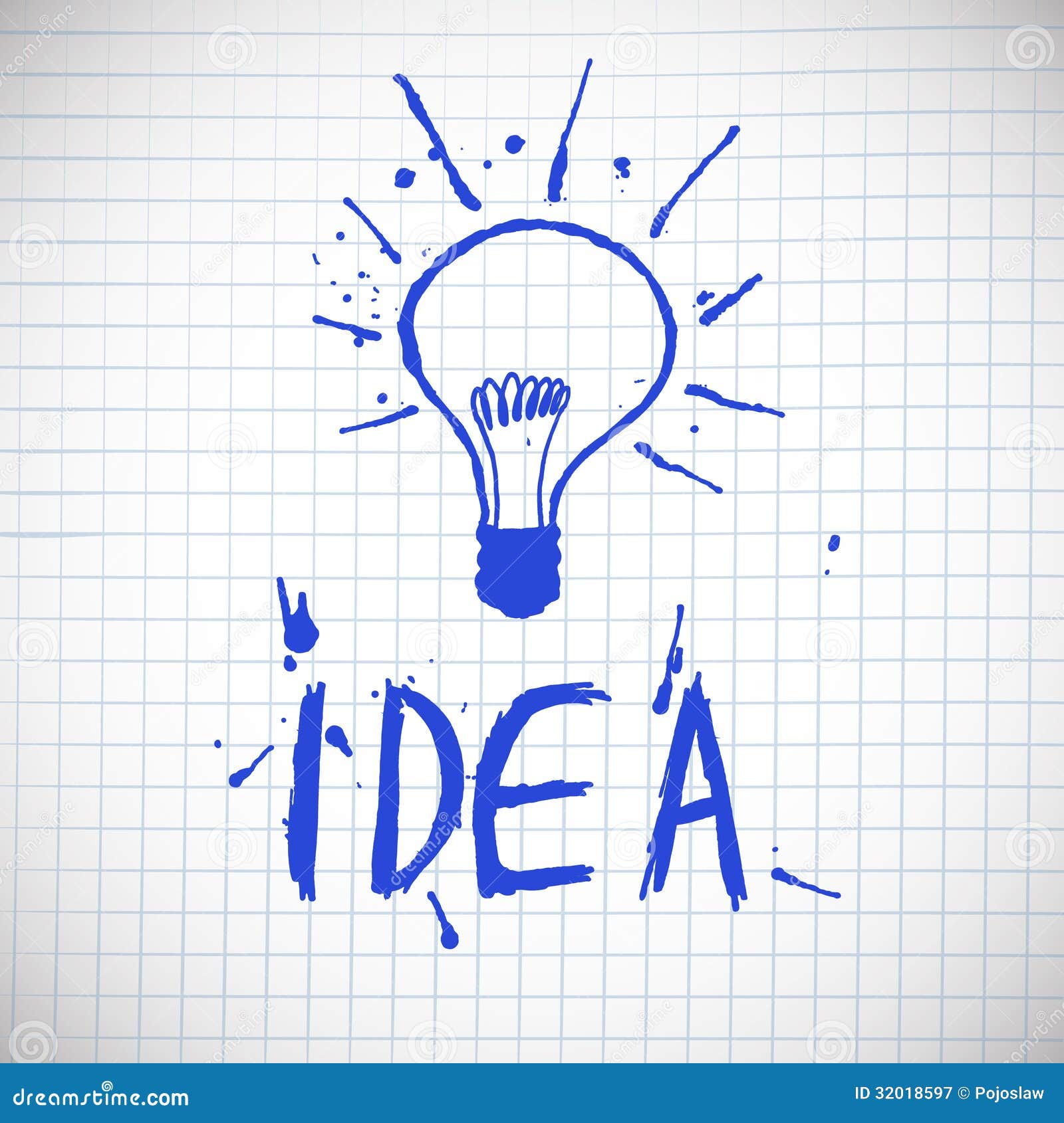 Idea illustration stock illustration. Illustration of creativity - 32018597