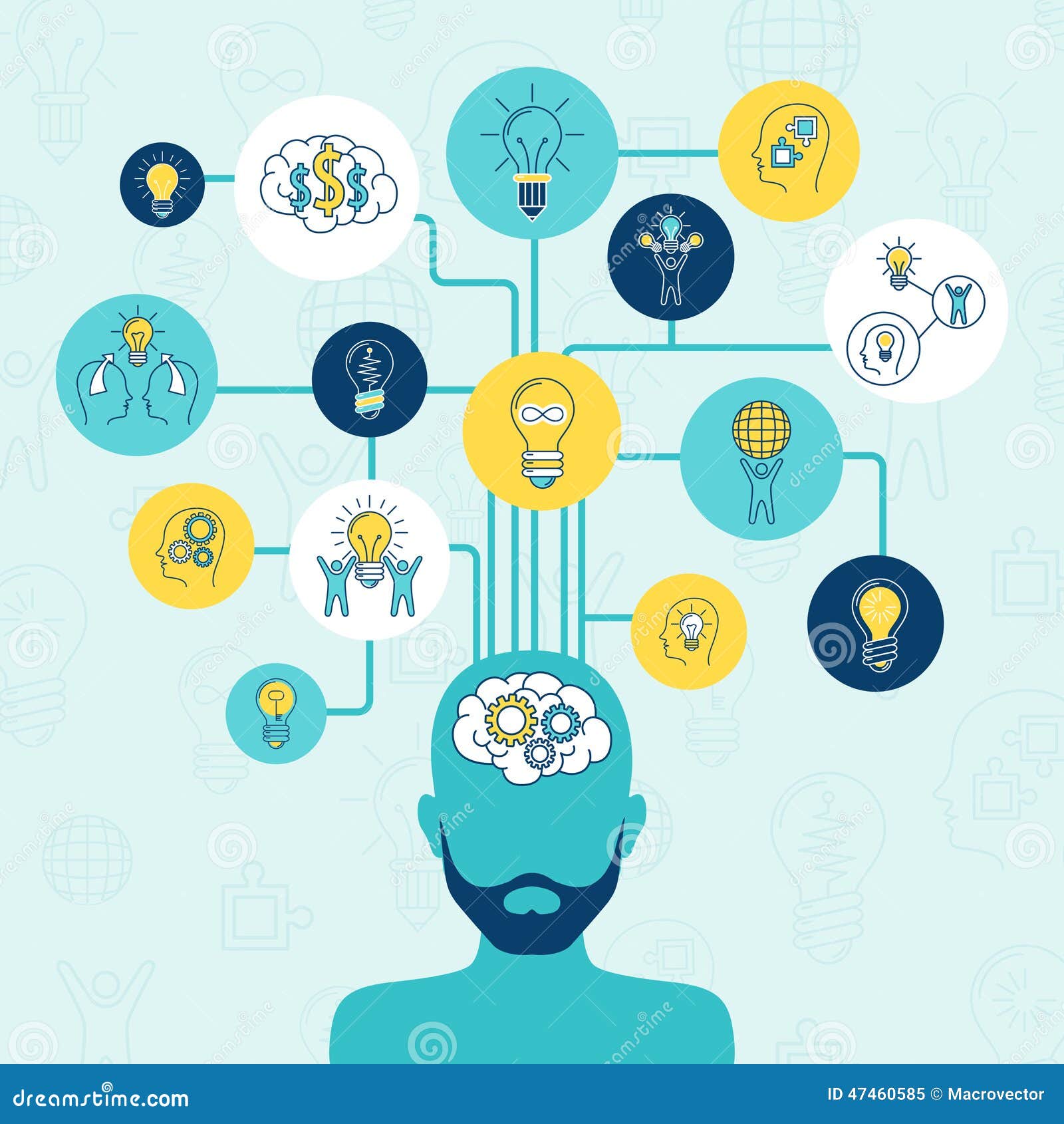 Idea infographics set stock vector. Illustration of idea - 47460585