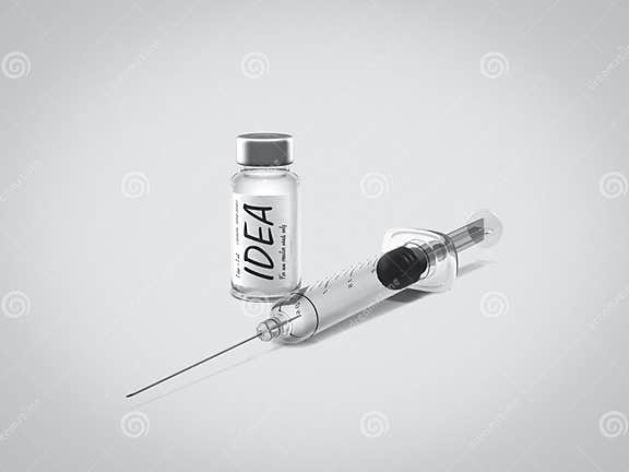 Idea injection stock illustration. Illustration of ampule - 33676575