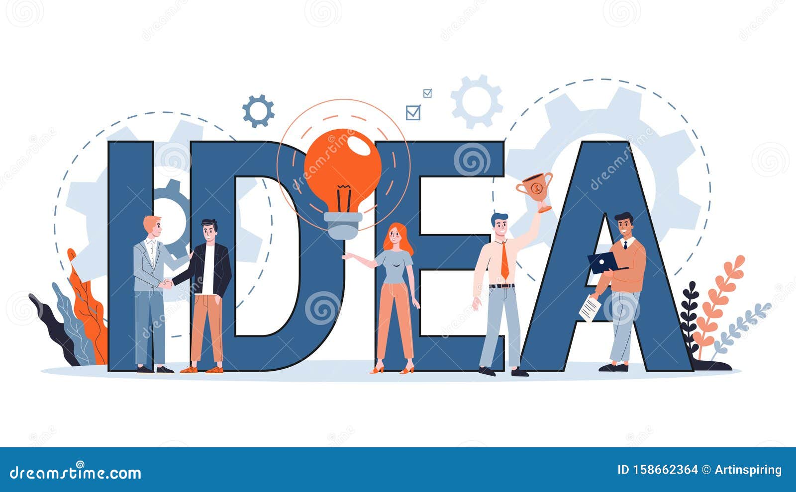 Innovation Horizontal Flat Banner for Your Website Stock Vector ...