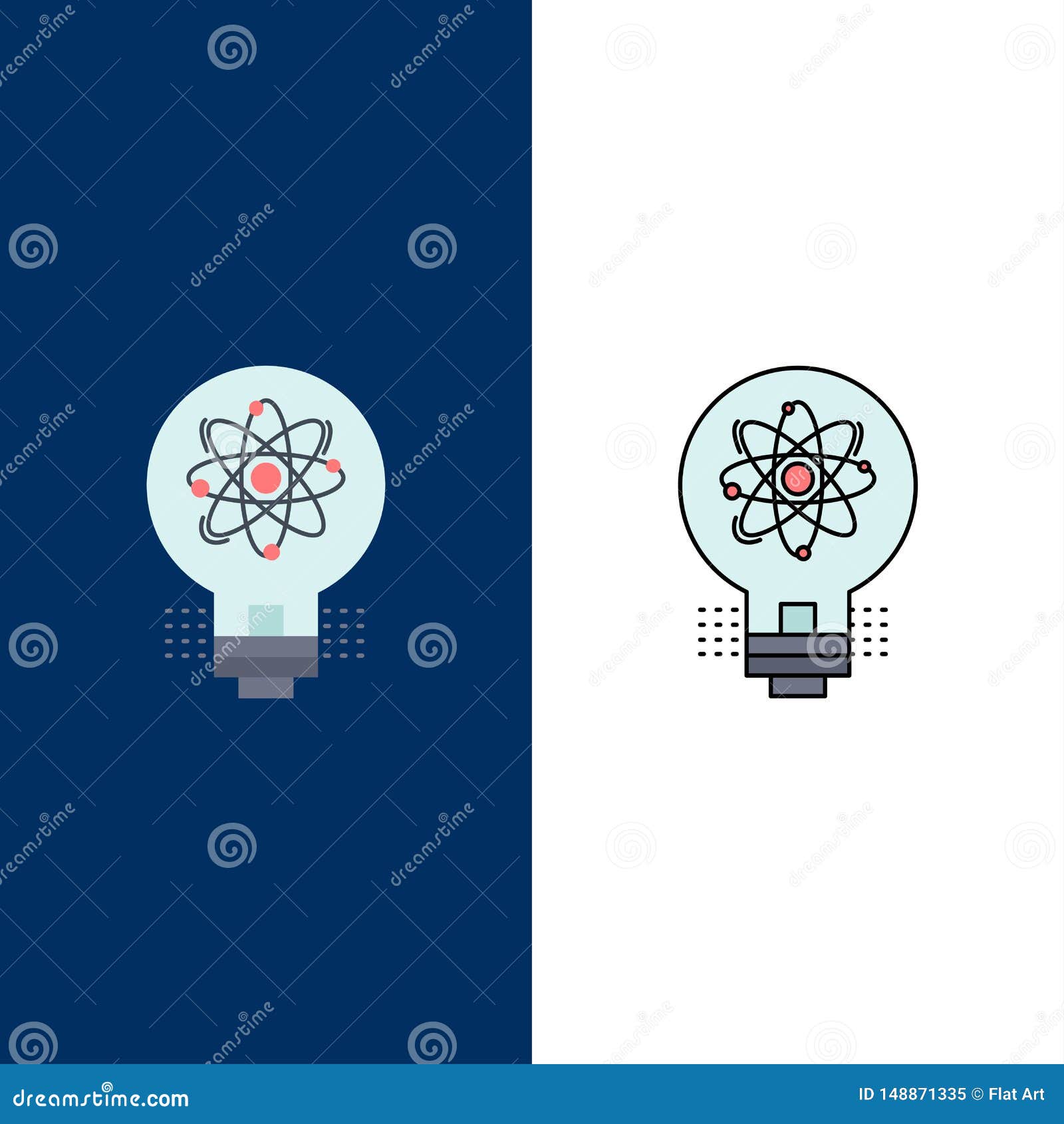 Idea, Innovation, Light, Solution, Startup Flat Color Icon Vector Stock ... Idea, Innovation, Light, Solution, Startup Flat Color Icon Vector Stock ...