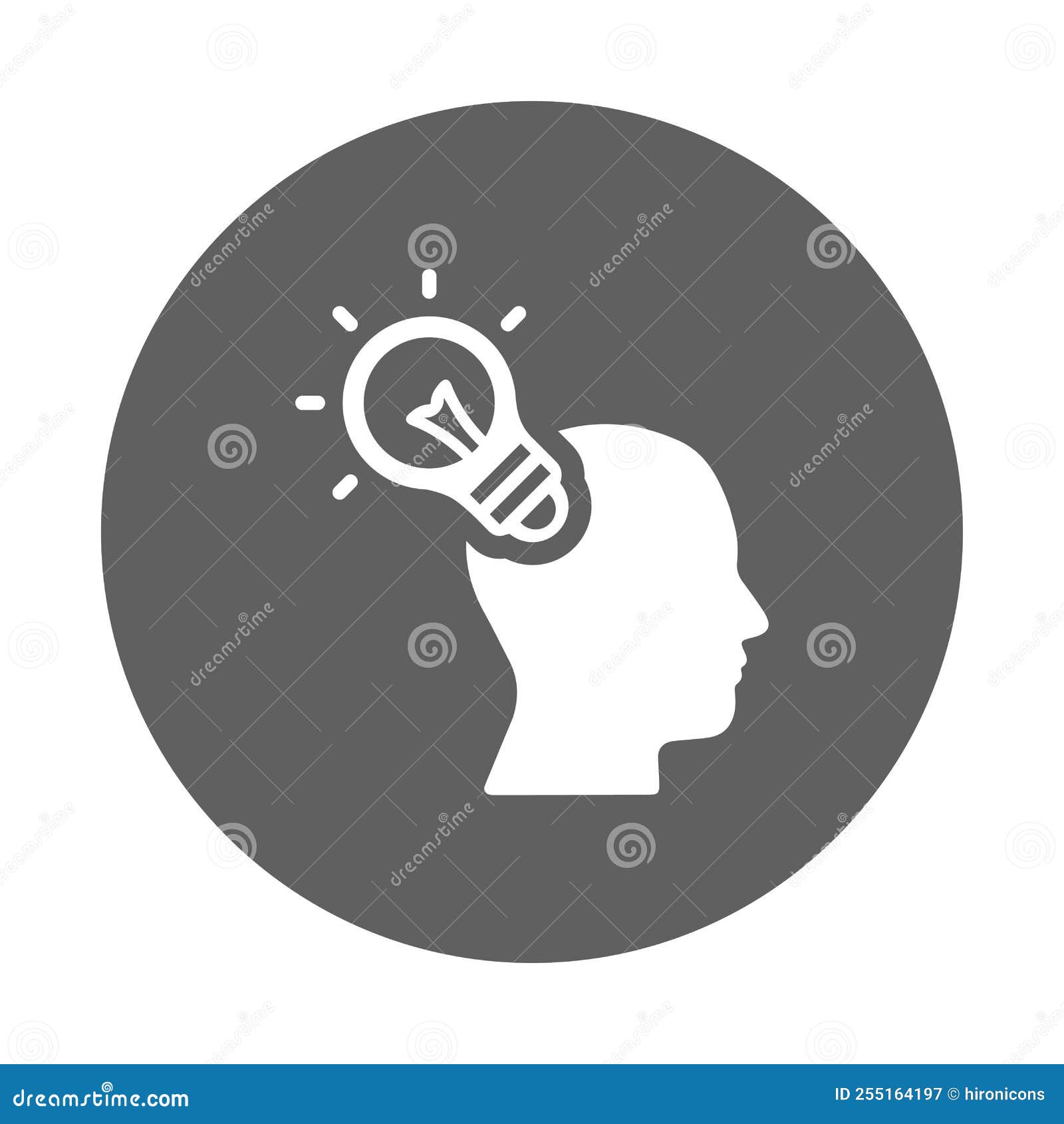 Idea, Innovation, Thought Icon. Gray Vector Graphics Stock Vector ...