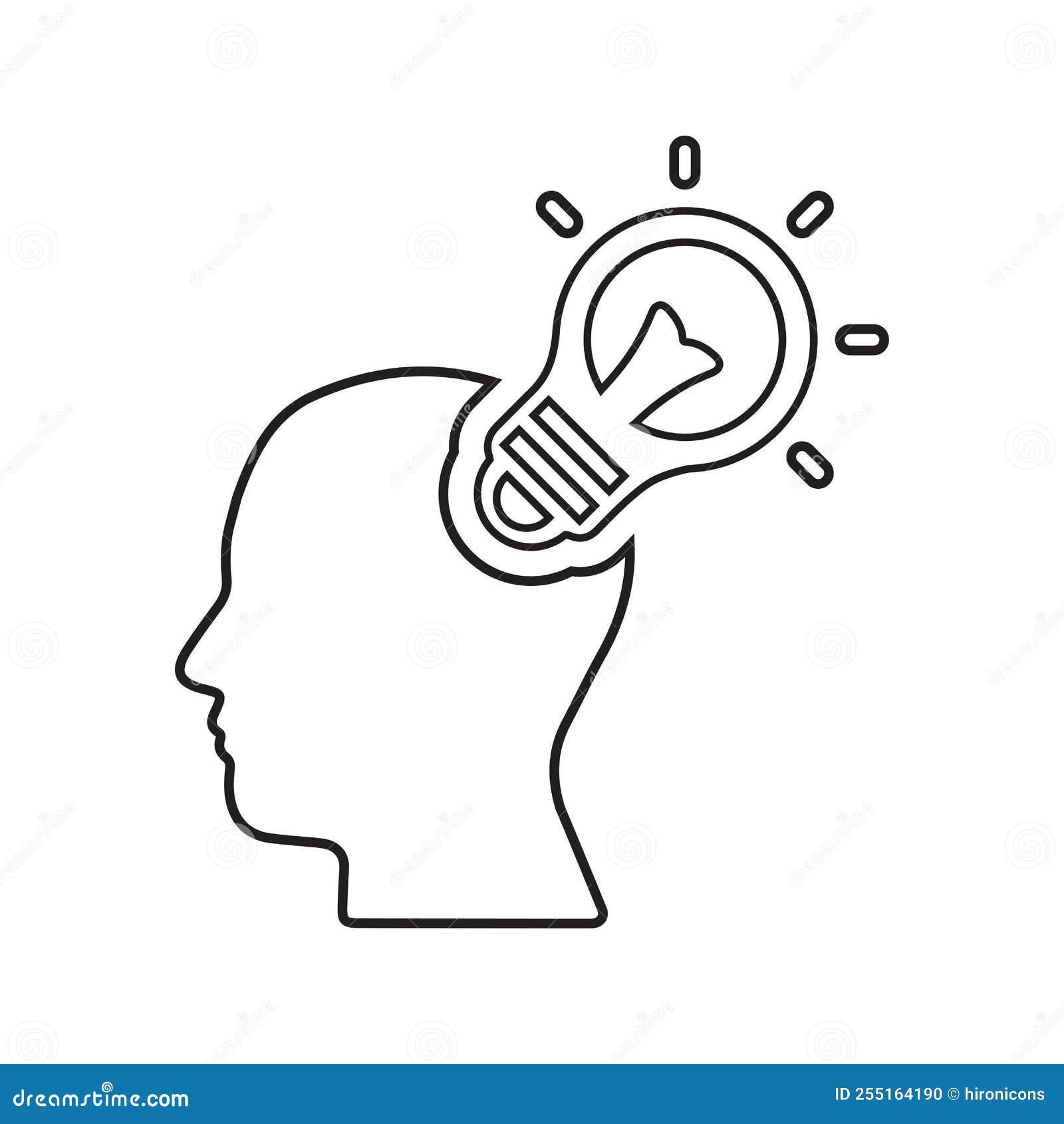 Idea, Innovation, Thought Line Icon. Outline Vector Stock Vector ...