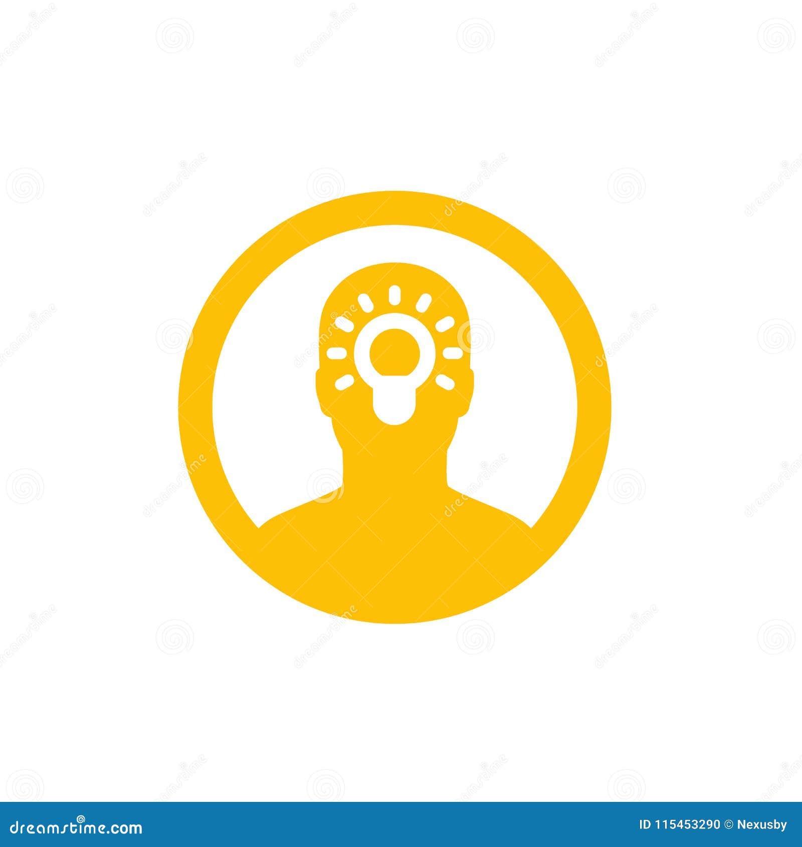 Insight Icon In Comic Style. Bulb Vector Cartoon Illustration On White ...