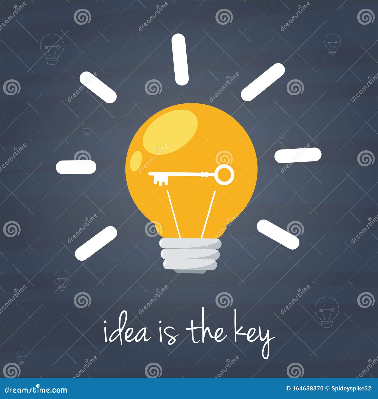 Idea is the Key. Conceptual Vector Illustration Stock Vector ...