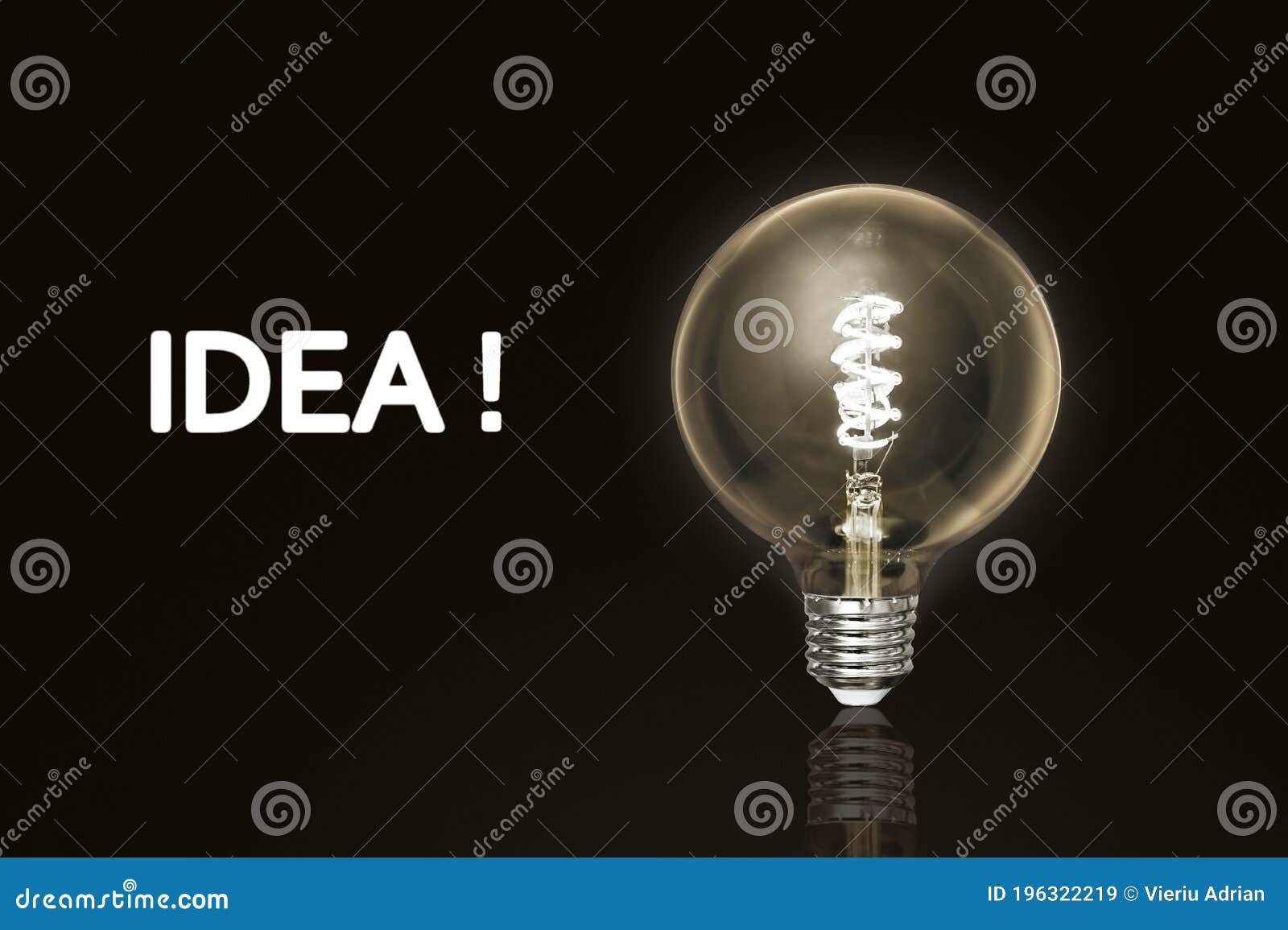 Idea , Light bulb business stock illustration. Illustration of blue ...