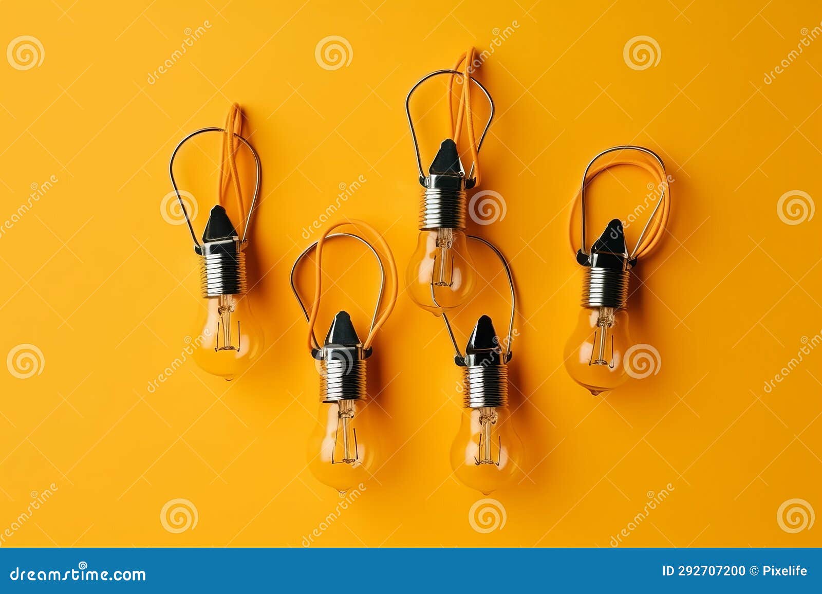Idea Light Bulb with Clips AI Generated Stock Illustration ...