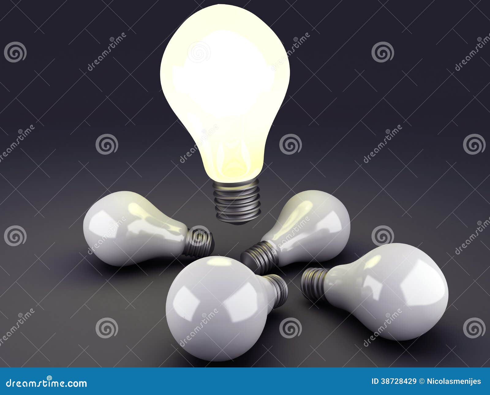 Idea Light Bulb stock illustration. Illustration of creativity - 38728429