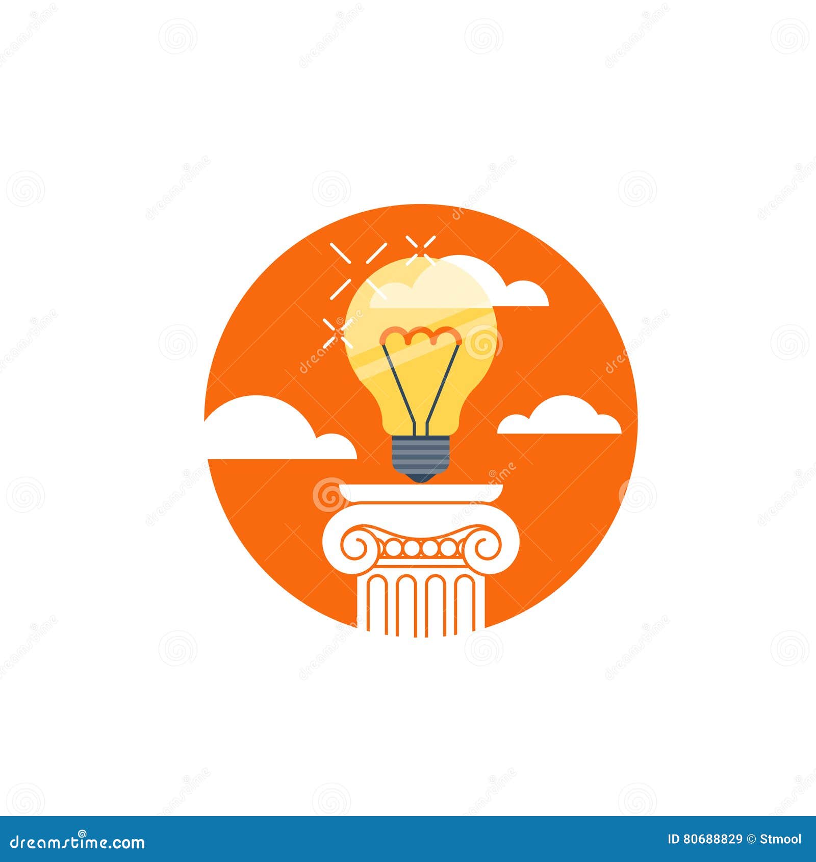 Idea Light Bulb, Creativity Award Concept Stock Vector - Illustration ...