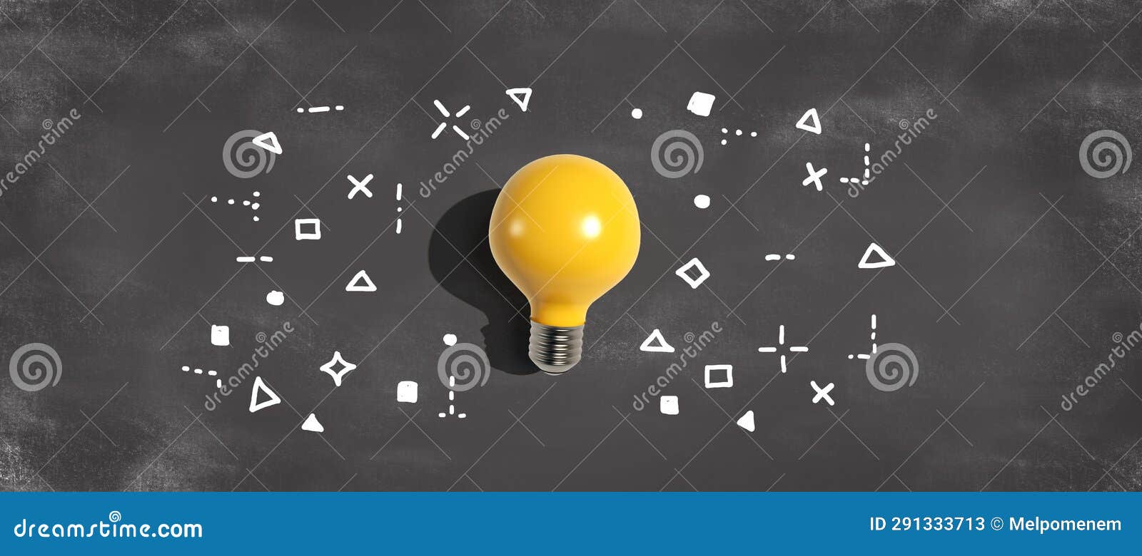 Idea Light Bulb with Hand Drawing Sketch Stock Image - Image of flatlay ...