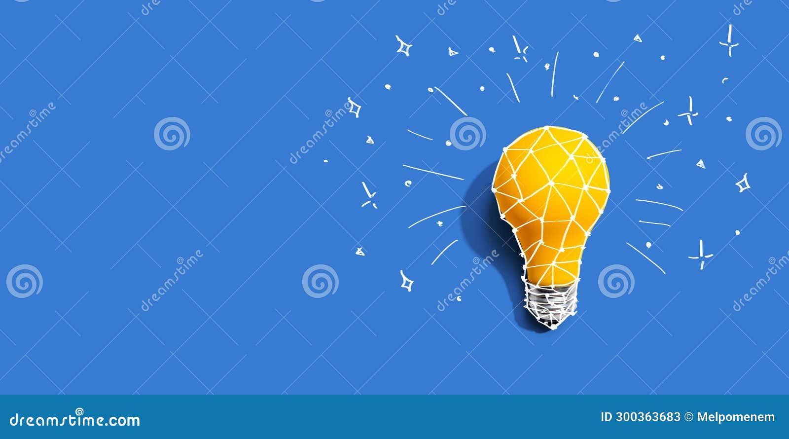 Idea Light Bulb with Hand Drawing Sketch Stock Image - Image of bulb ...