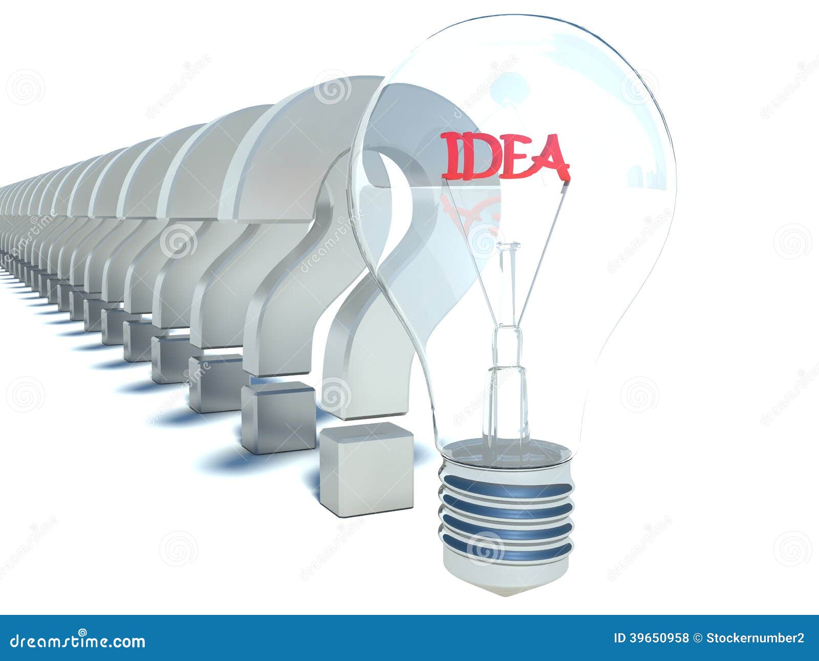 Idea light bulb stock illustration. Illustration of innovation - 39650958