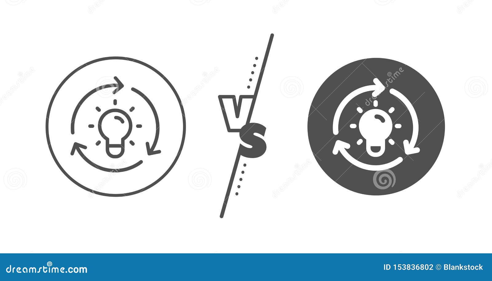 Idea Line Icon. Lightbulb Sign. Core Value. Vector Stock Vector ...