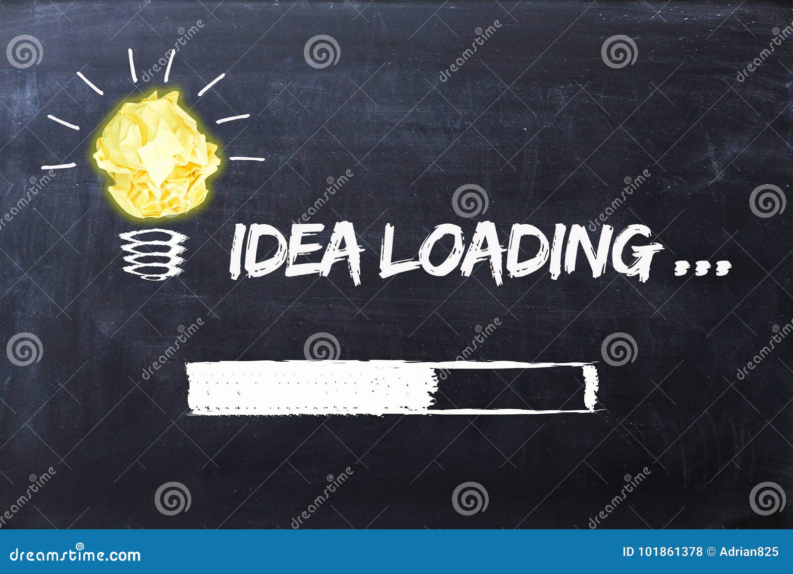 Idea Loading Bar Concept with Lighting Bulb on Chalkboard Stock Photo ... Idea Loading Bar Concept with Lighting Bulb on Chalkboard Stock Photo ...