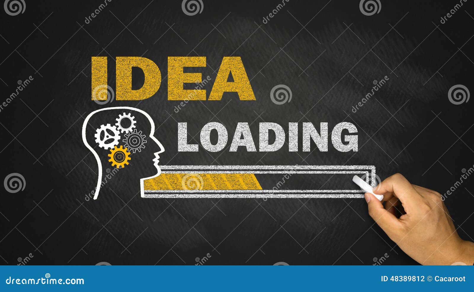 Idea loading concept stock illustration. Illustration of creativity ...