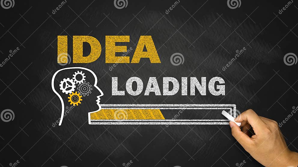 Idea loading concept stock illustration. Illustration of creativity ...