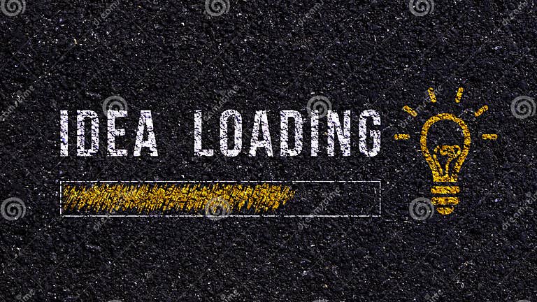 Idea Loading Concept with Hyperspace Suitable for Business Presentation ...