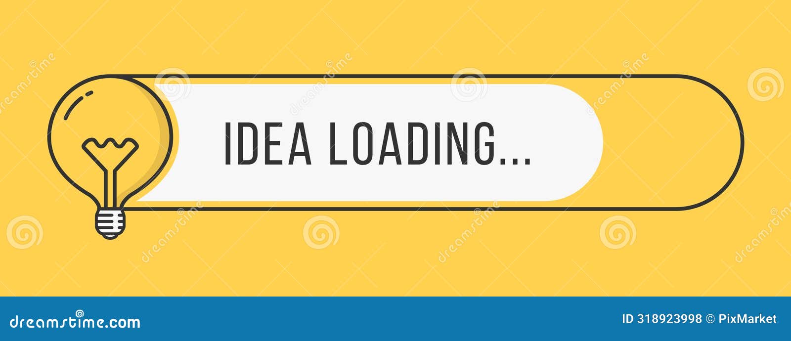 Idea Loading Concept stock vector. Illustration of idea - 318923998