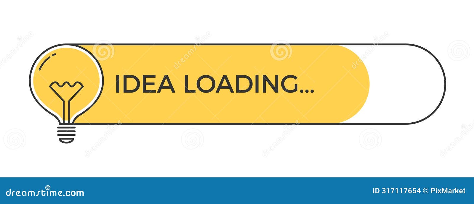 Idea Loading Concept stock vector. Illustration of banner - 317117654 Idea Loading Concept stock vector. Illustration of banner - 317117654