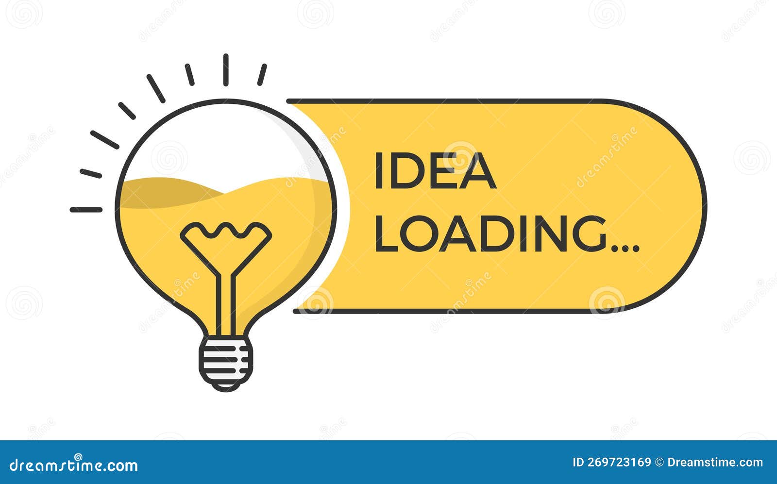 Idea Loading Concept stock vector. Illustration of concept - 269723169