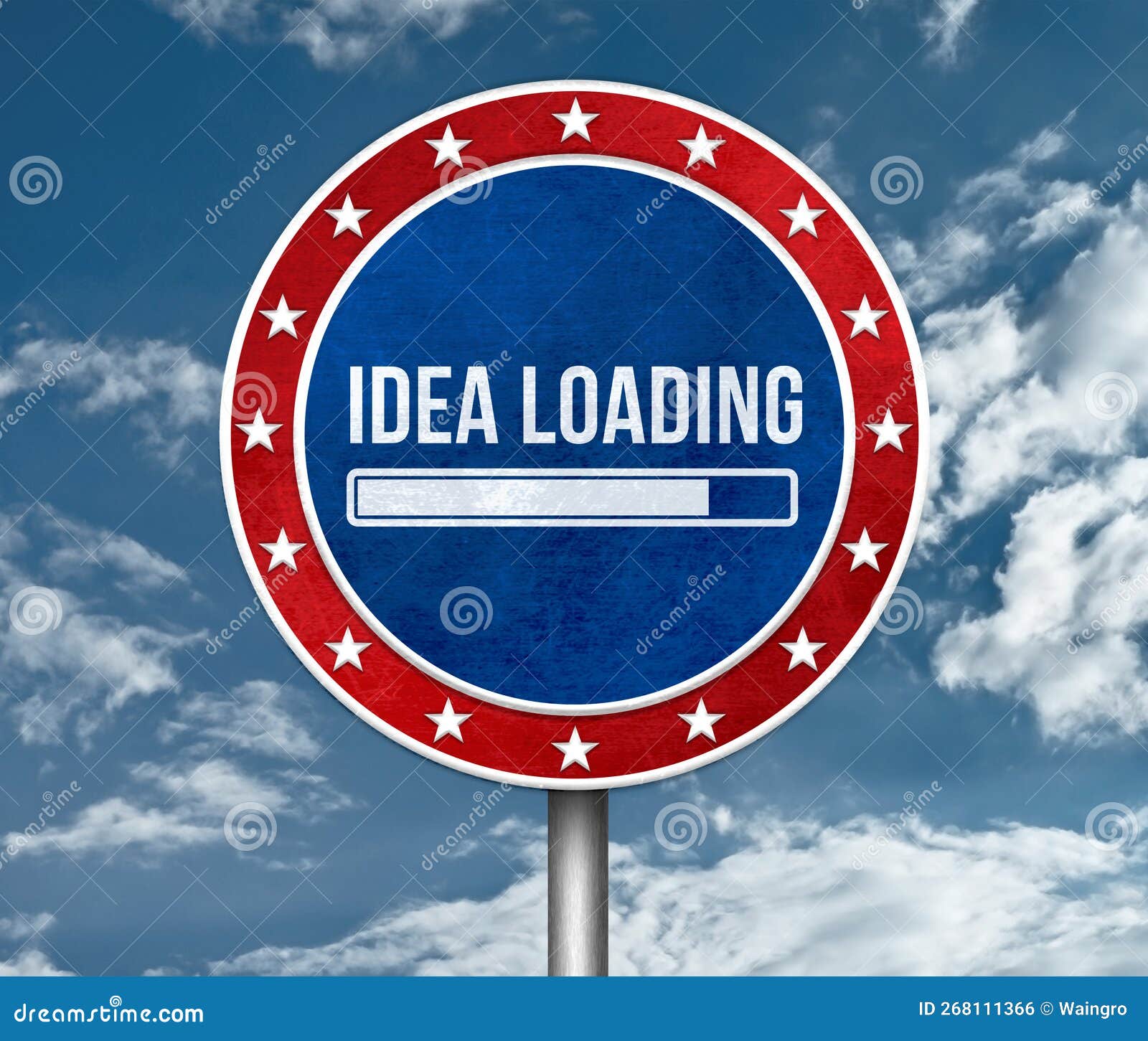 Idea Loading - Loading Process Stock Illustration - Illustration of ...