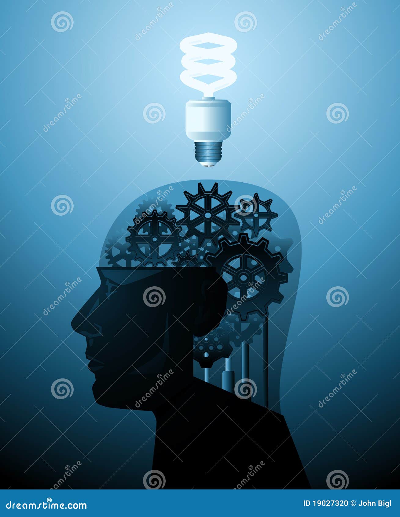 Idea machine stock vector. Illustration of light, machinery - 19027320