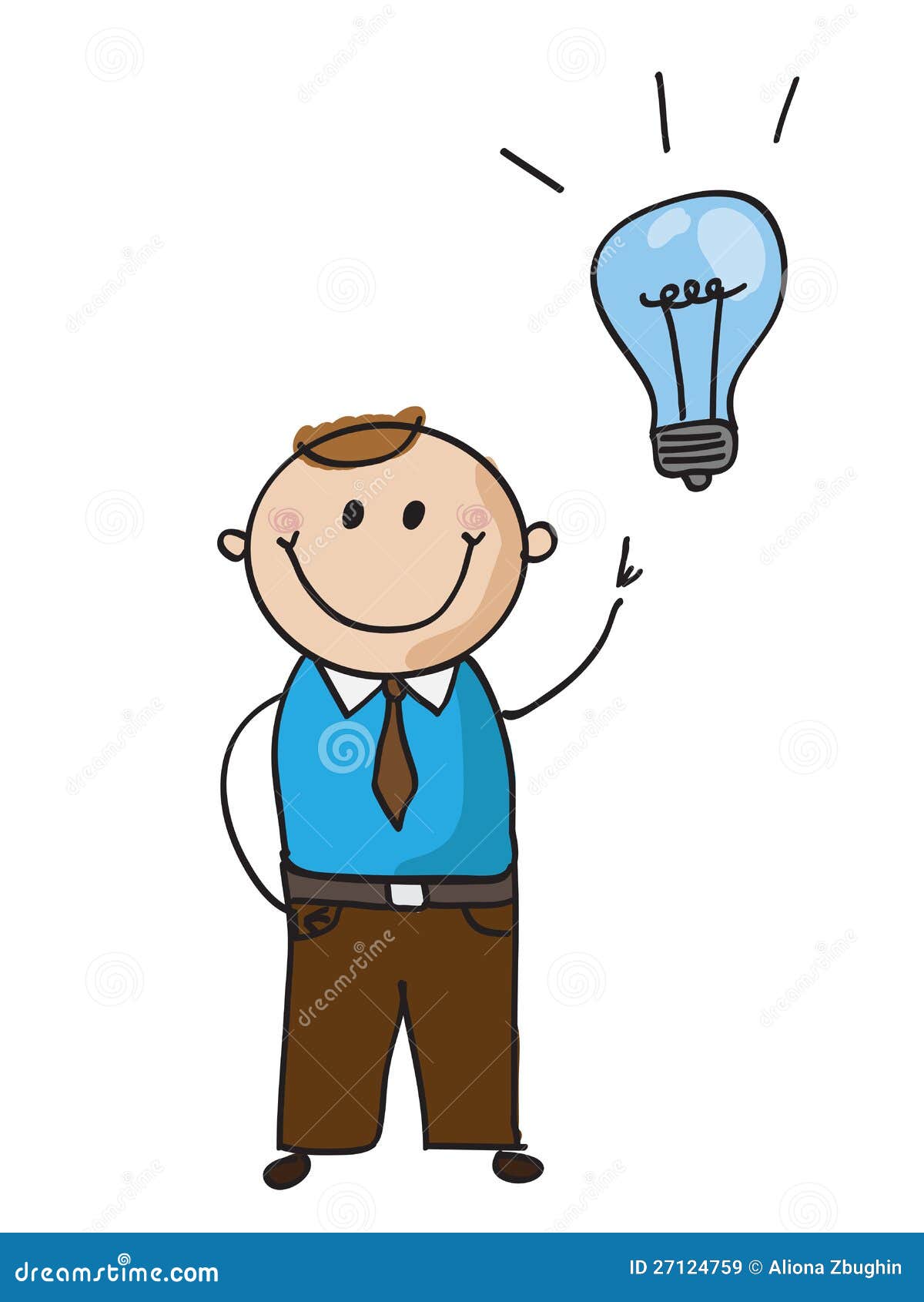 Idea Man Clipart Cartoon